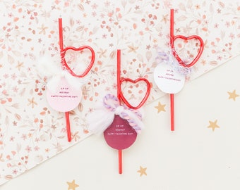 Ex-straw Special Valentine's Day Printable Tag Crazy Straw Instant ...