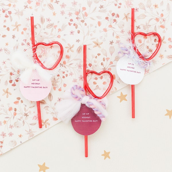 Valentines Day Straws - Etsy