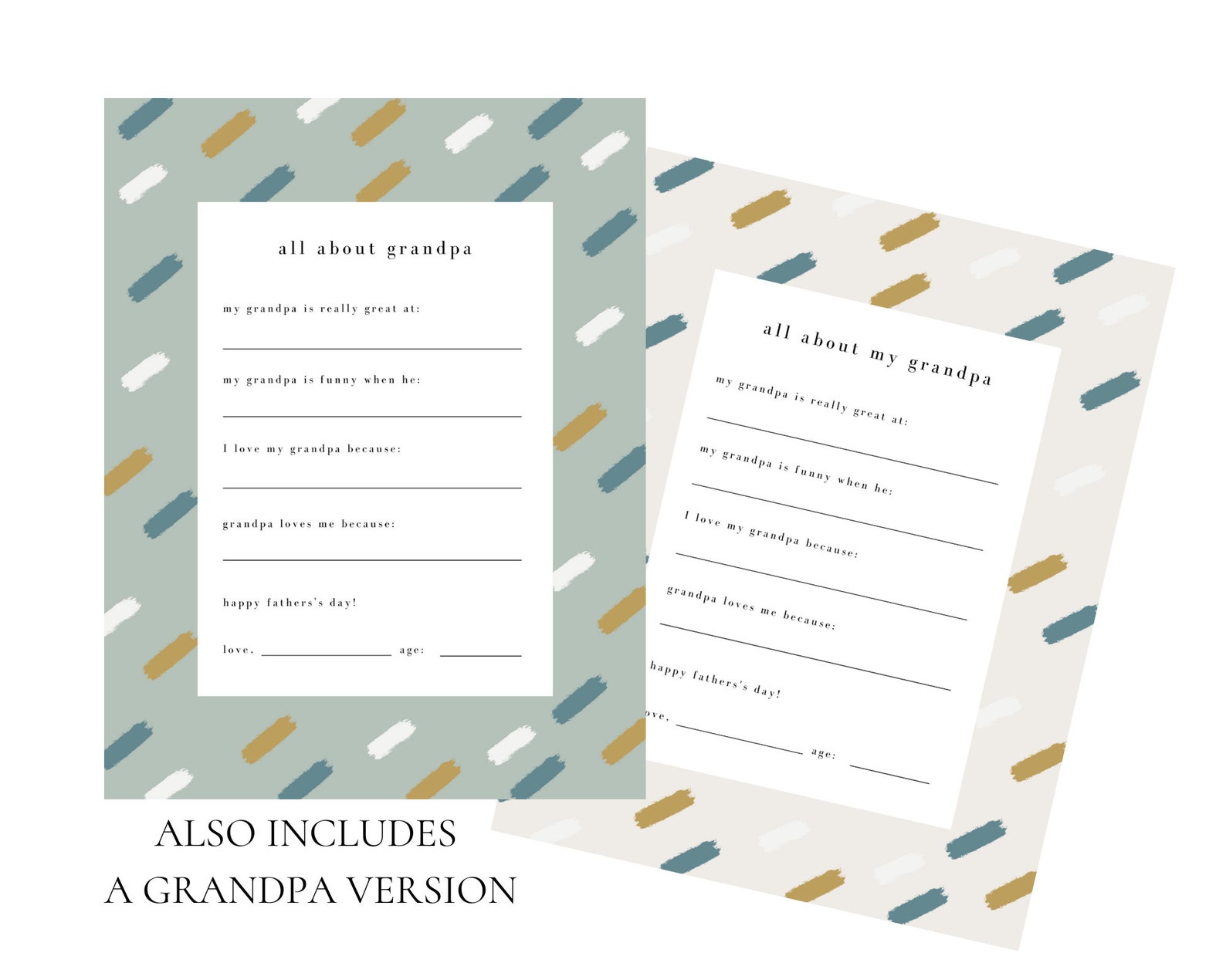 Father's Day Printable Interview for Kids Includes - Etsy