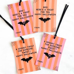 Halloween Treat Tag Printable, Halloween Goodie Bag Tags, Boo Basket ...