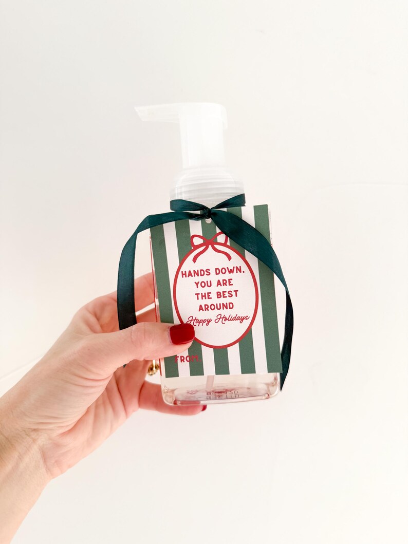 Christmas Soap Gift Tags Printable | Holiday Soap Gift Tag | Teacher ...