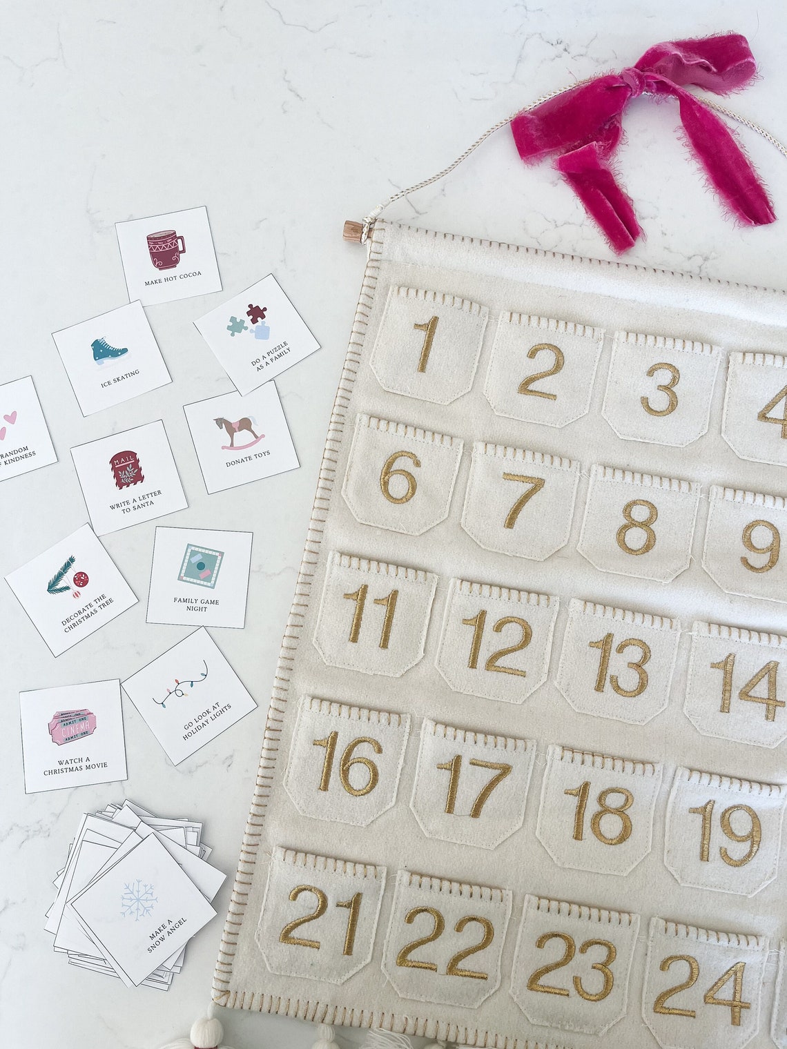 Christmas Advent Calendar Activities- Printable Kids Advent Calendar ...