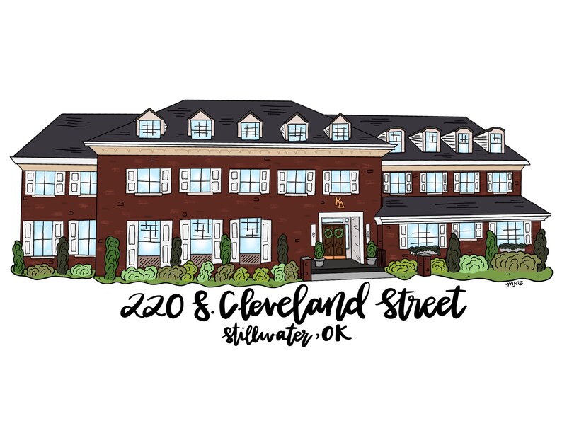 Custom Digital Home Portrait, Digital House Painting, Digital Home ...