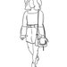 Couple Outline, One to Two People Outline Drawing, Two Person Sketch ...