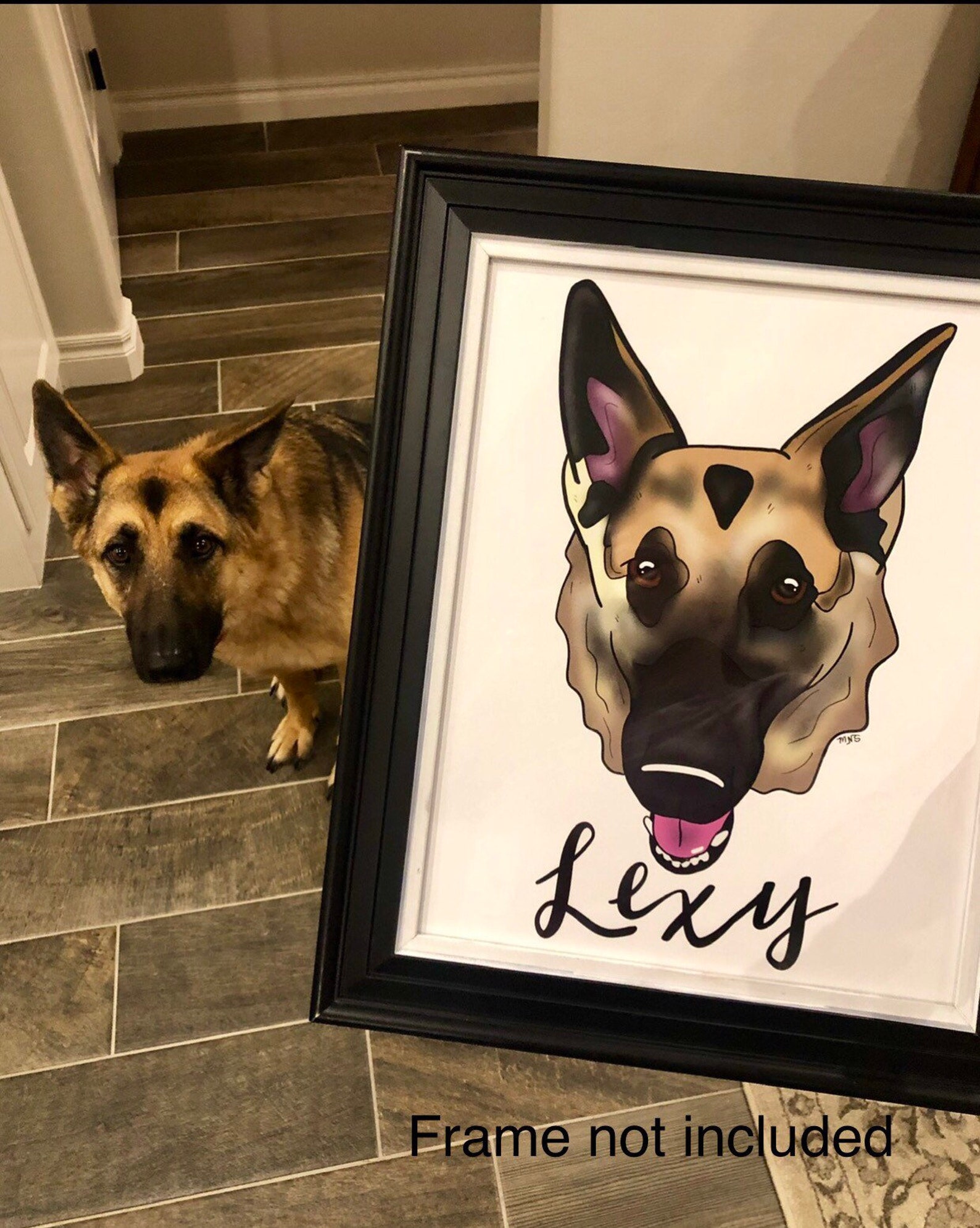 Digital Pet Portrait Digital Dog Portrait Digital Cat | Etsy