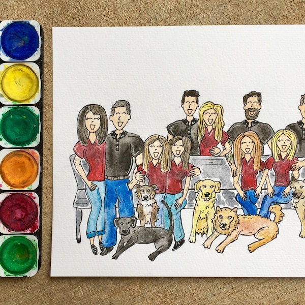 Extended Family Portrait - Etsy