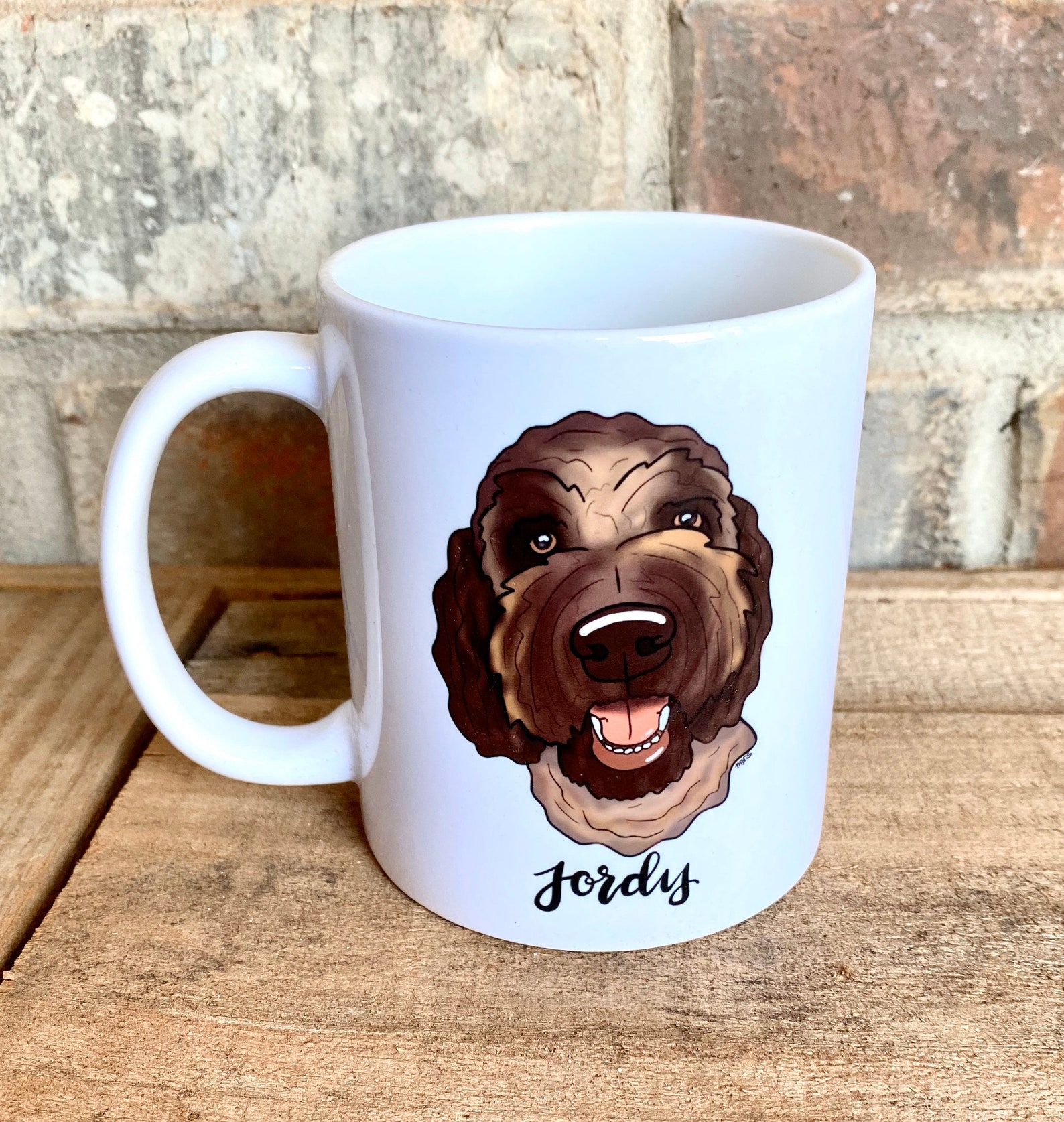 Digital Portrait Coffee Mug, Custom Coffee Mug, Digital Dog and Cat ...