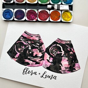 Sonogram Watercolor Painting Sonogram Art Work, Baby Shower Gift, Baby ...