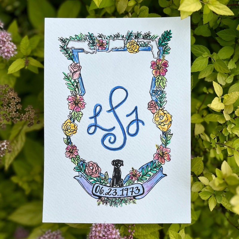 Family Crest Painting - Etsy