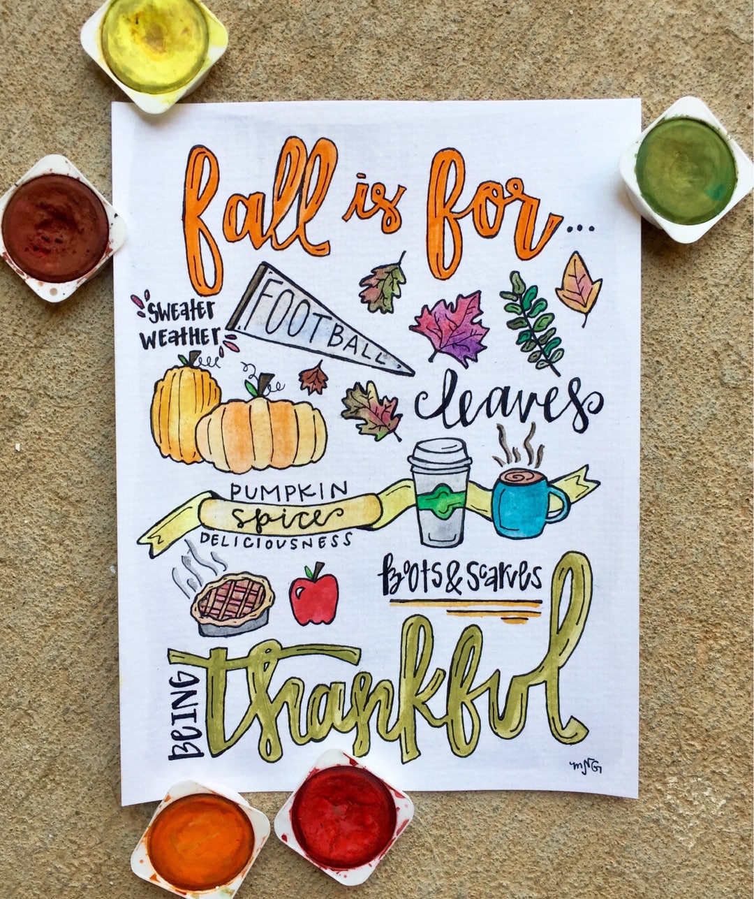 Fall/autumn Seasonal Print for Home Decor, Fall Sign, Fall Art, Fall ...