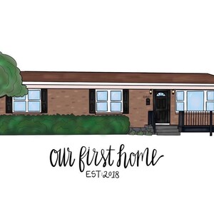 Custom Digital Home Portrait Digital House Painting Digital | Etsy