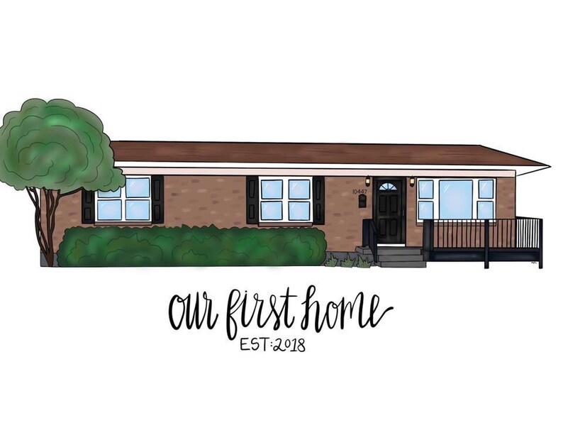 Custom Digital Home Portrait Digital House Painting Digital | Etsy