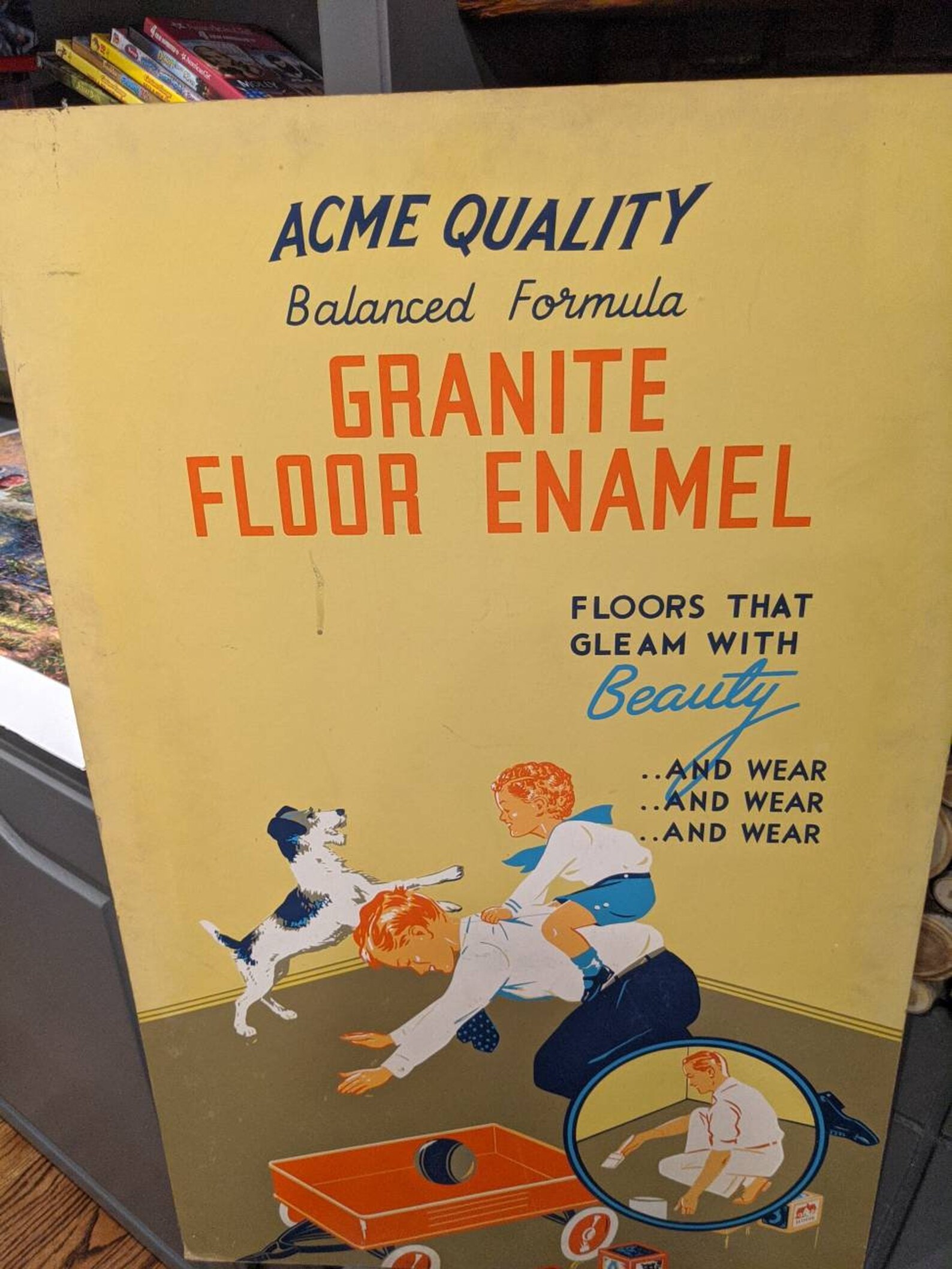 Large Original 1930's/40's Acme Paint Granite Floor - Etsy