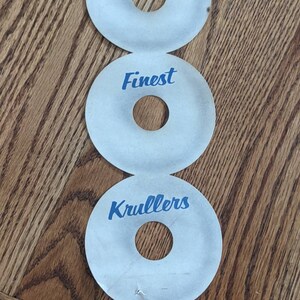 Original 1940's Spaulding Krullers Donuts Front Door Sign Store Old ...