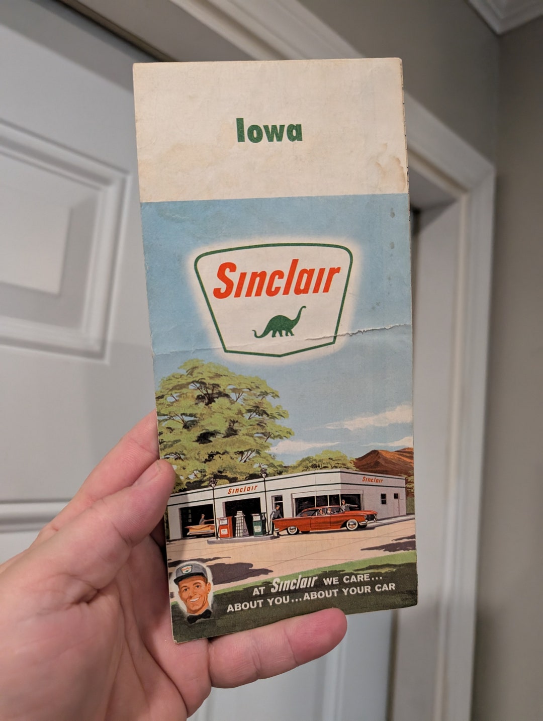 1960's 1963 Sinclair Oil Company Road Map of Iowa Old & Original - Etsy