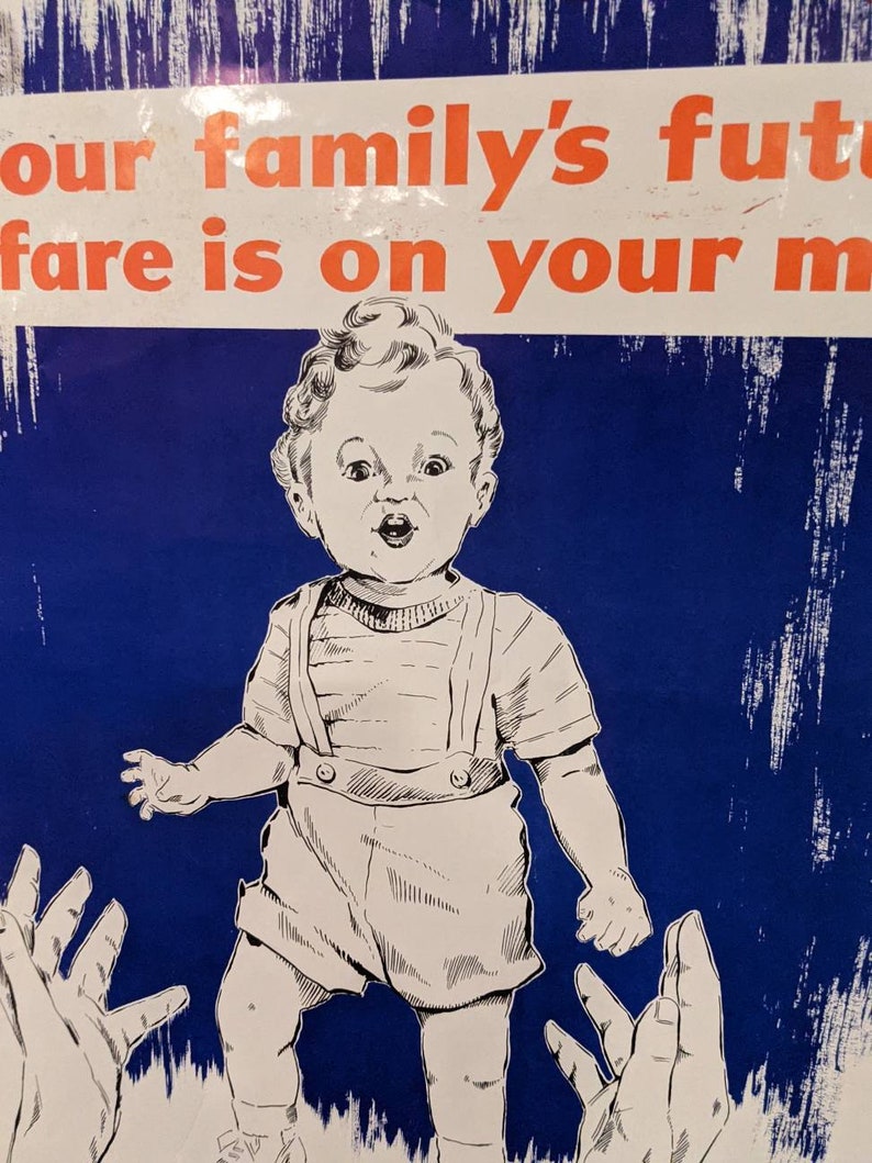 Original Vintage 1960s Industrial Sign Safety Poster | Etsy