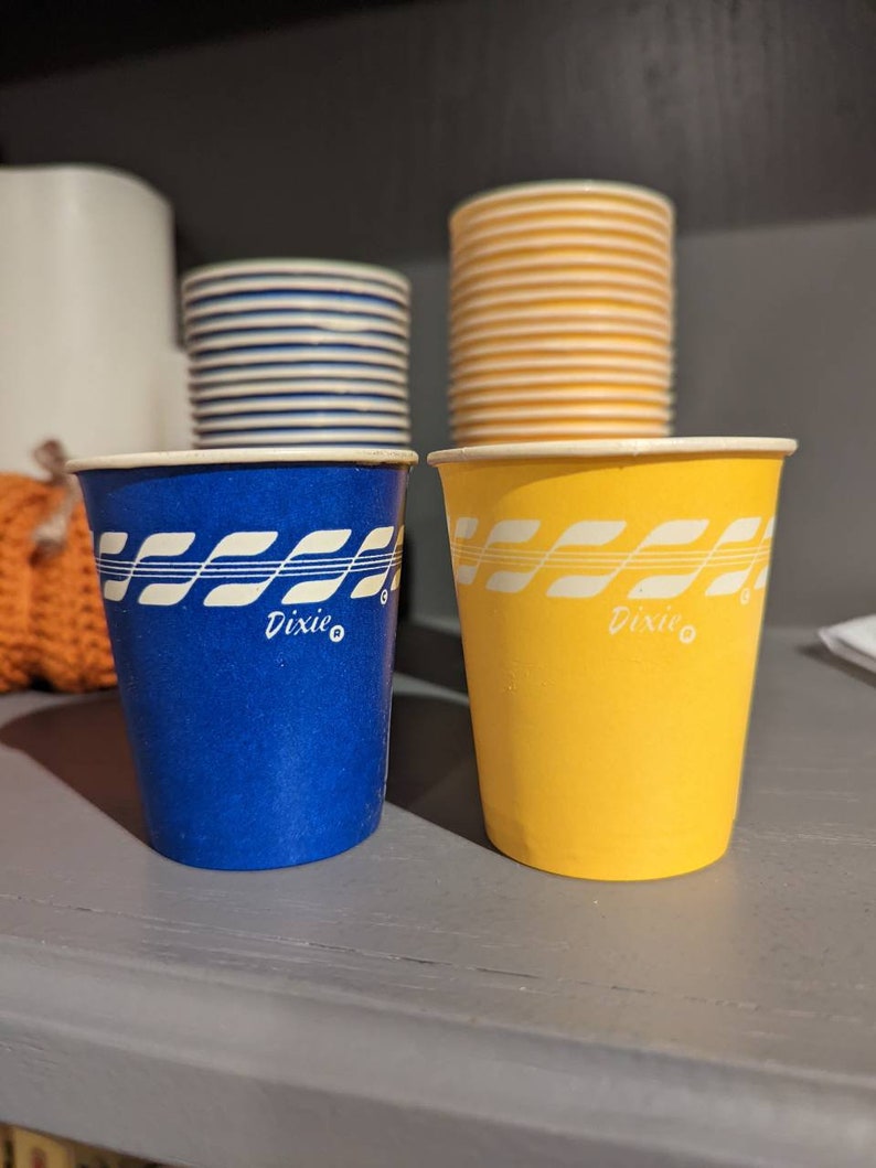 NOS 1960's Retro Dixie Waxed Paper Cup Old & Original - Etsy
