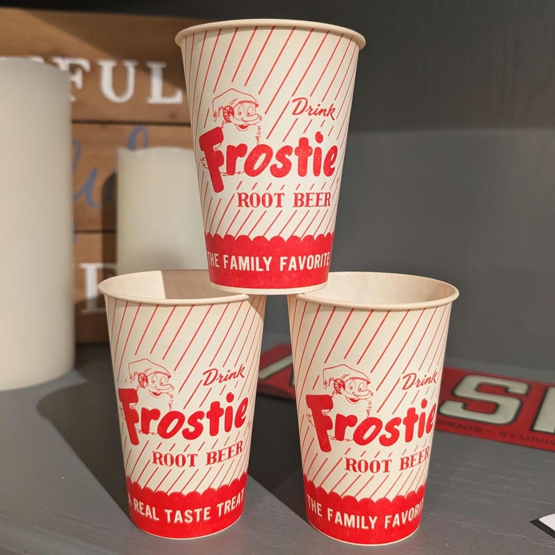 1960s Frostie Root Beer Cup Old & Original Vintage NOS Drive in Soda ...
