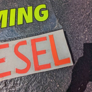 Original 1960s 70s Closed Diesel Car Dealership Car Sales Poster Sign ...