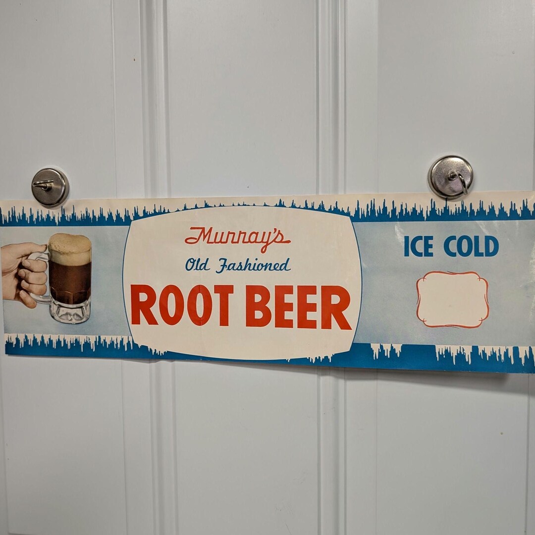 1960's Original Vintage Murray's Old Fashioned Root Beer Poster Sign ...