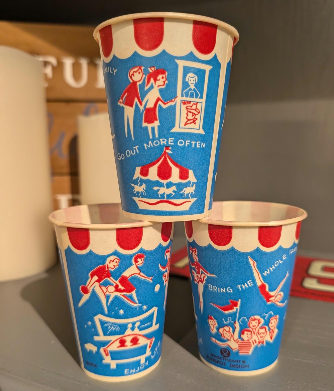 NOS 1960s Sweetheart Brand Waxed Soda Cup - Old & Original 6 Ounce Cups ...