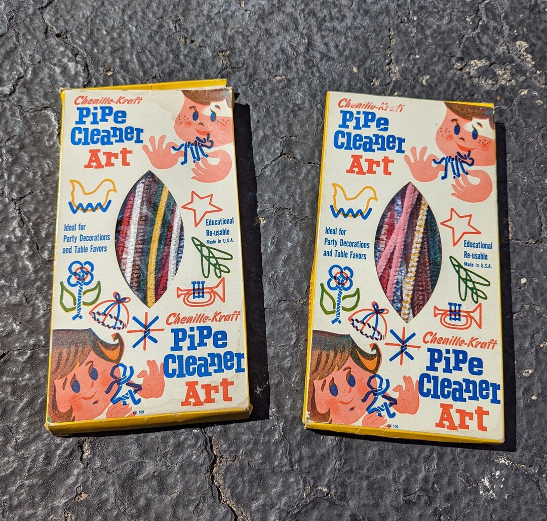 Original 1960's Chenille Kraft Vintage Pipe Cleaners Berry Products Co ...