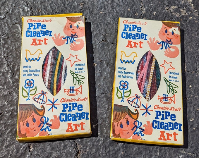 Original 1960's Chenille - Kraft Vintage Pipe Cleaners - Berry Products ...