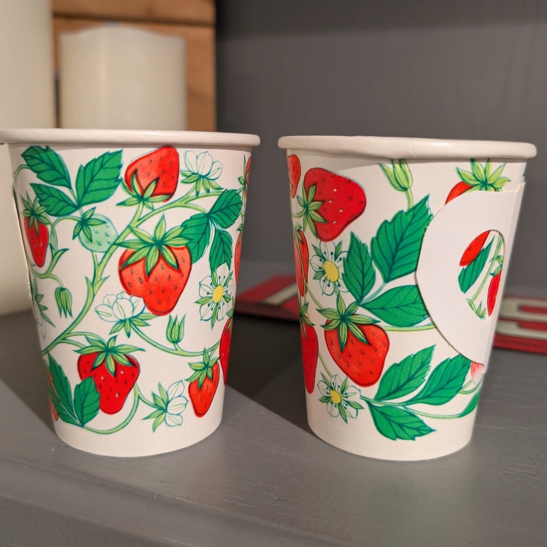 NOS 1970s Hallmark Strawberry Hot Cup - Dixie Cup Brand - Old ...