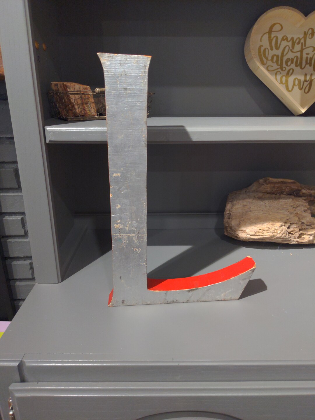 Large 18" L 1920's Billboard Letter Vintage Wood Sign - Old and ...