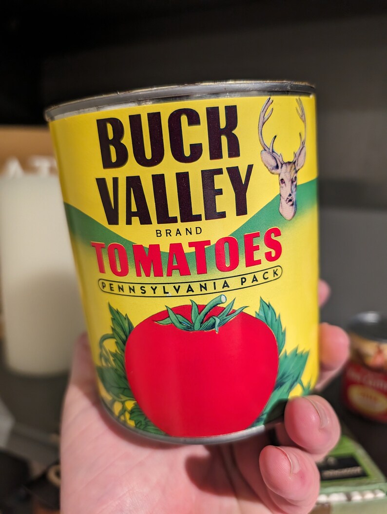 1960's Buck Valley Tomatoes Can Label on Can Original Vintage Buck ...