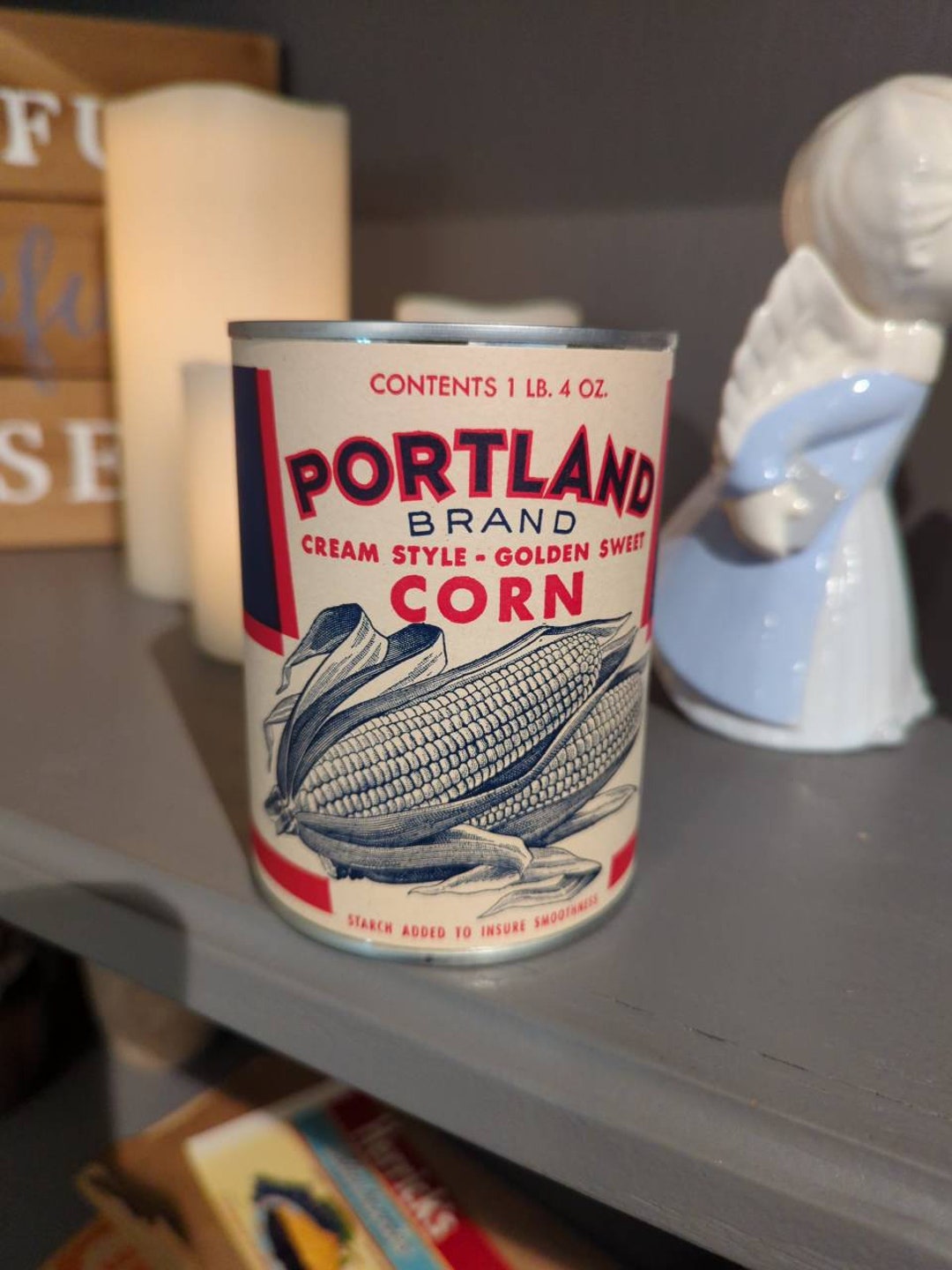 1940's Portland Brand Sweet Corn Can Label on Can Original Vintage ...