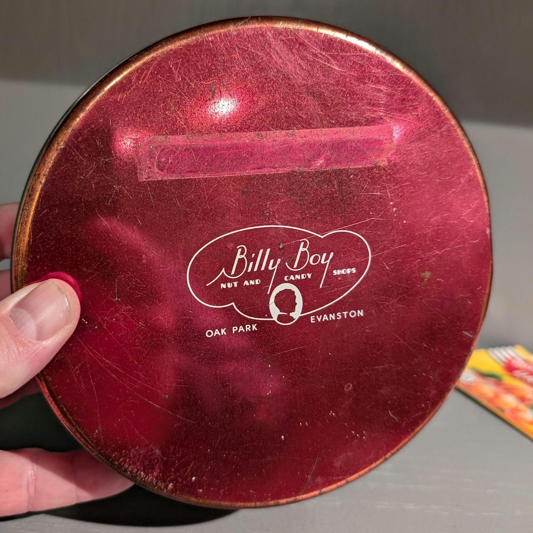 1940s Billy Boy Nut and Candy Tin - Original Vintage - Evanston and Oak ...
