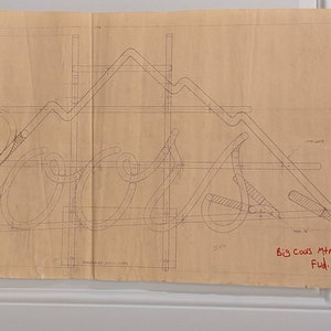 Original Blueprints Artwork 1990's Coors Beer Sign Drawing Mountians - Etsy