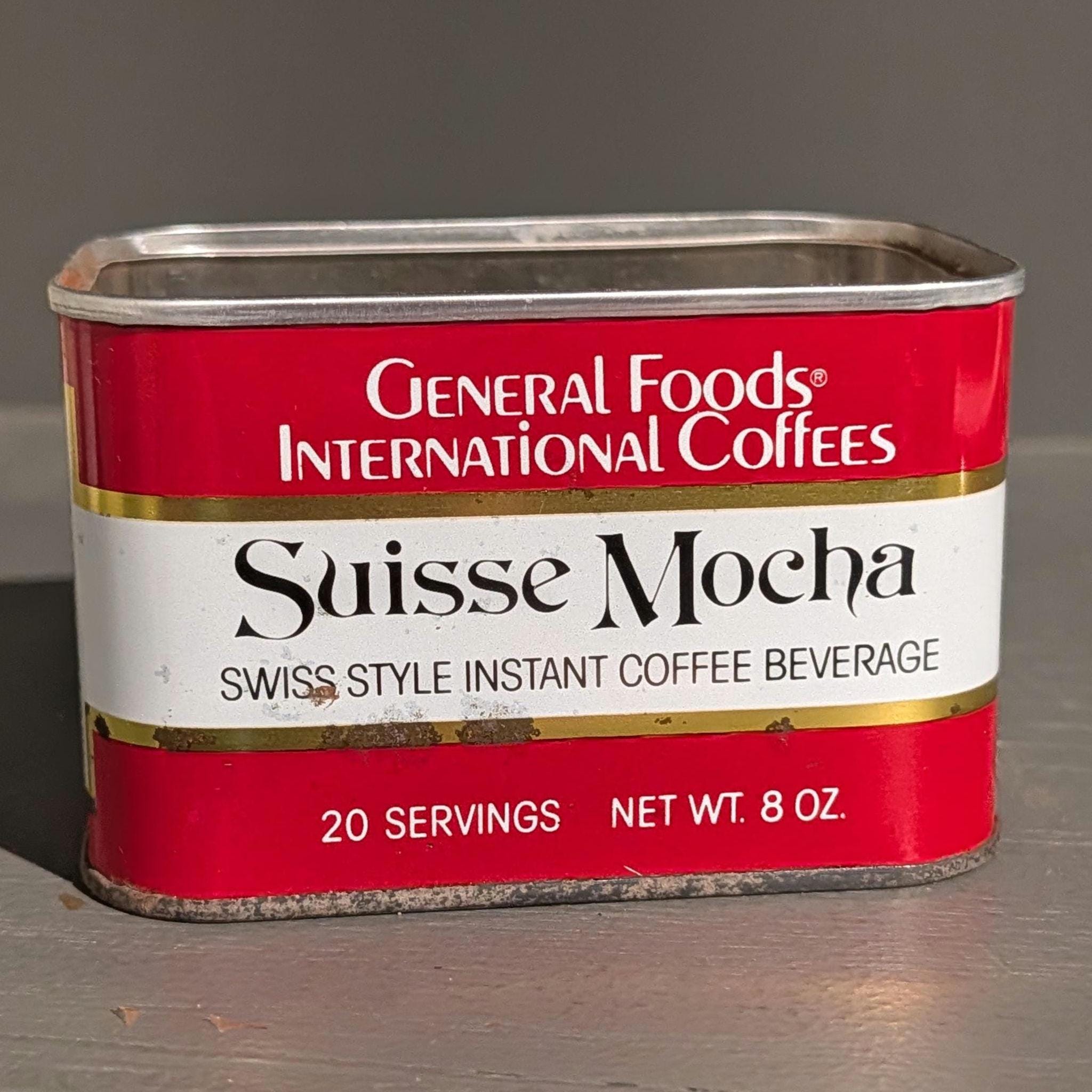 1980s General Foods International Coffee Can Suisse Mocha - Old ...