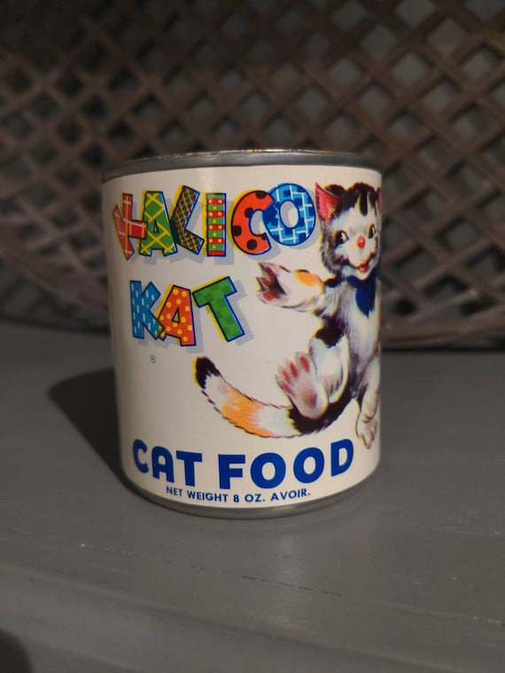 1960's Kalico Kat Cat Food Can Label on Can National Pet - Etsy
