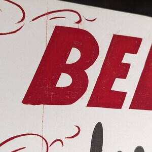 1940's Hot Beef Sandwich Diner Paper Sign Vintage Restaurant Original ...