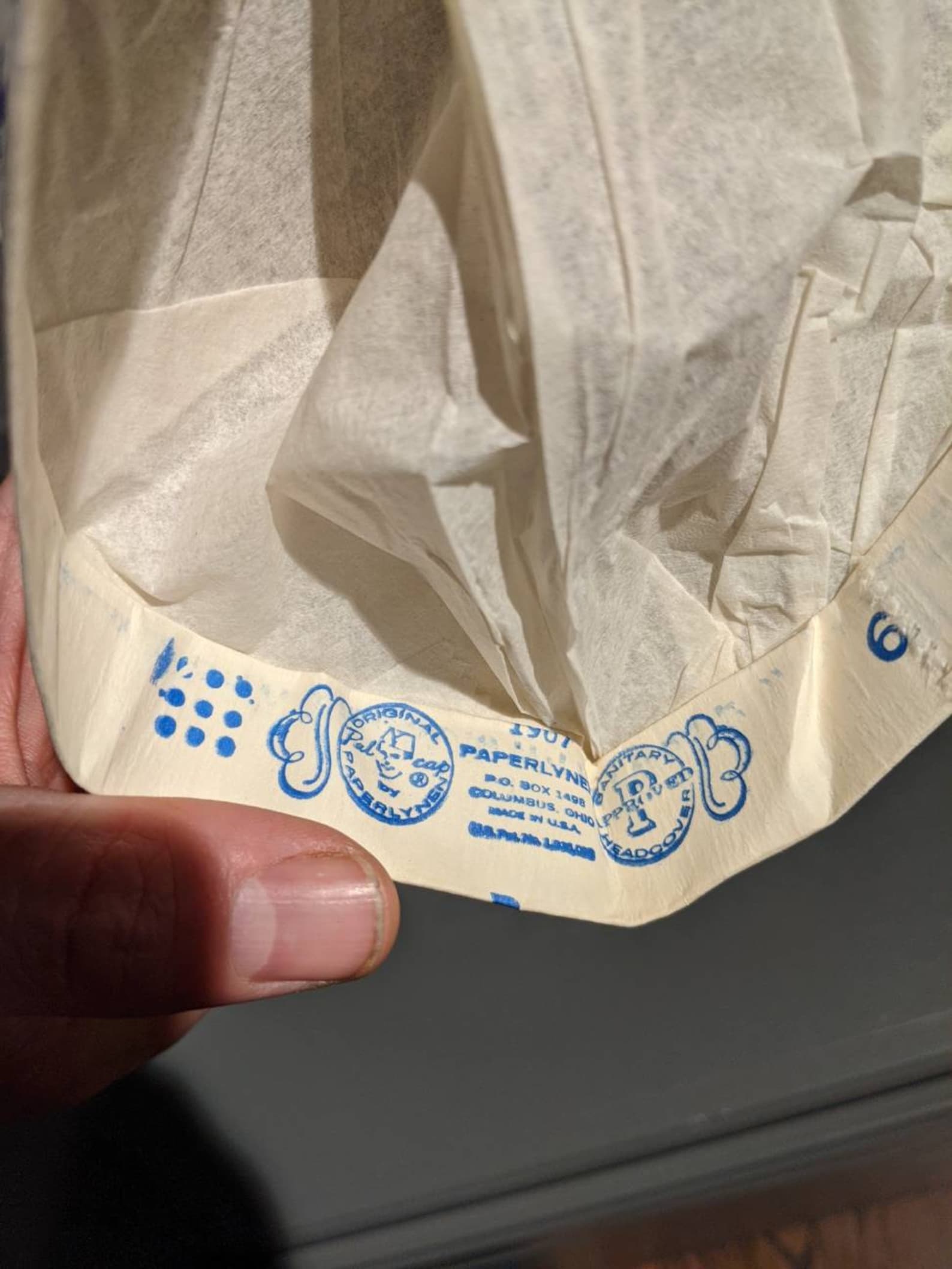 1967 NOS Borden's Ice Cream Paper Hat - Old & Unused!! Borden's Dairy ...