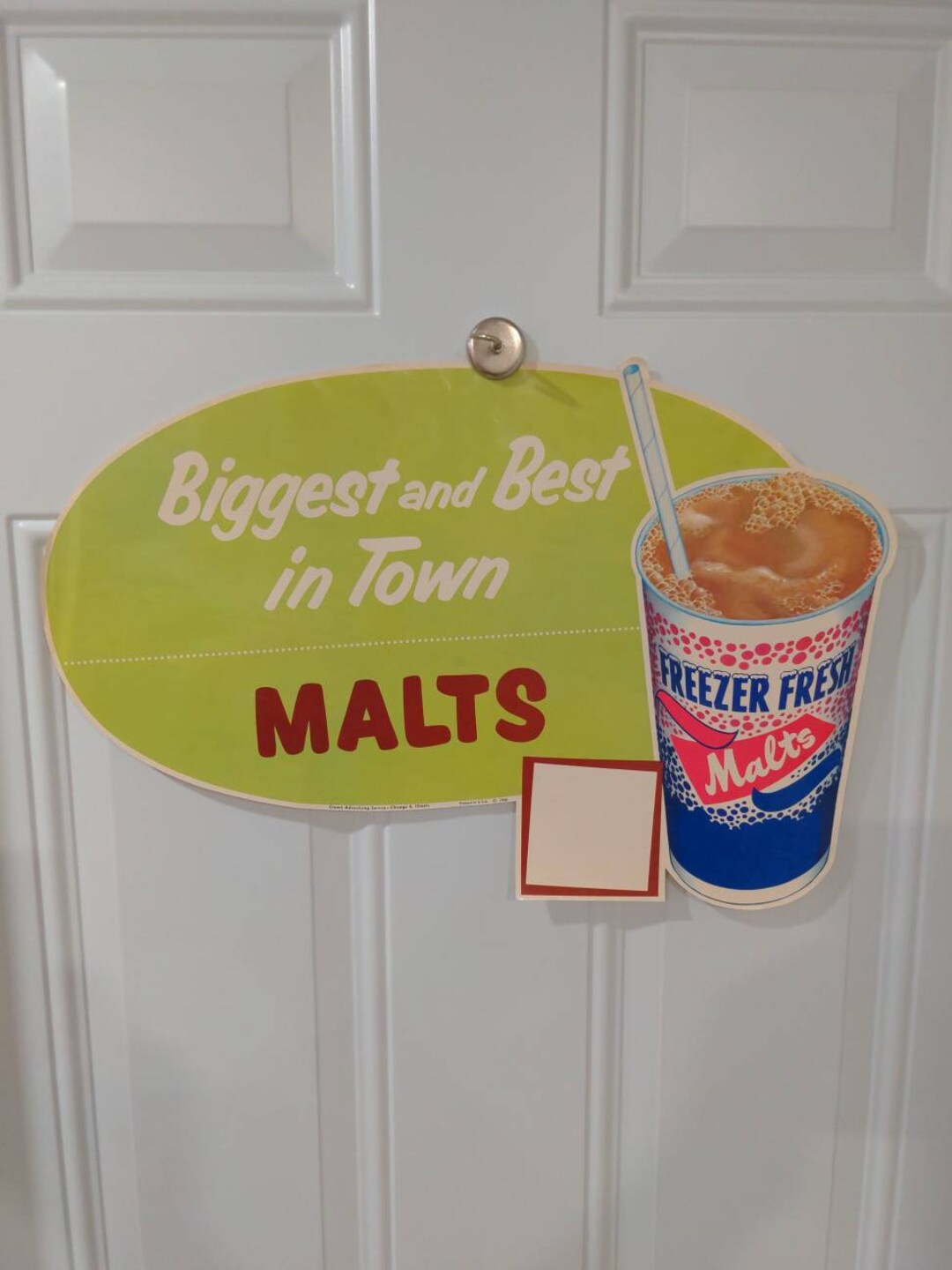 Large 1960 Original Vintage freezer Fresh Ice - Etsy