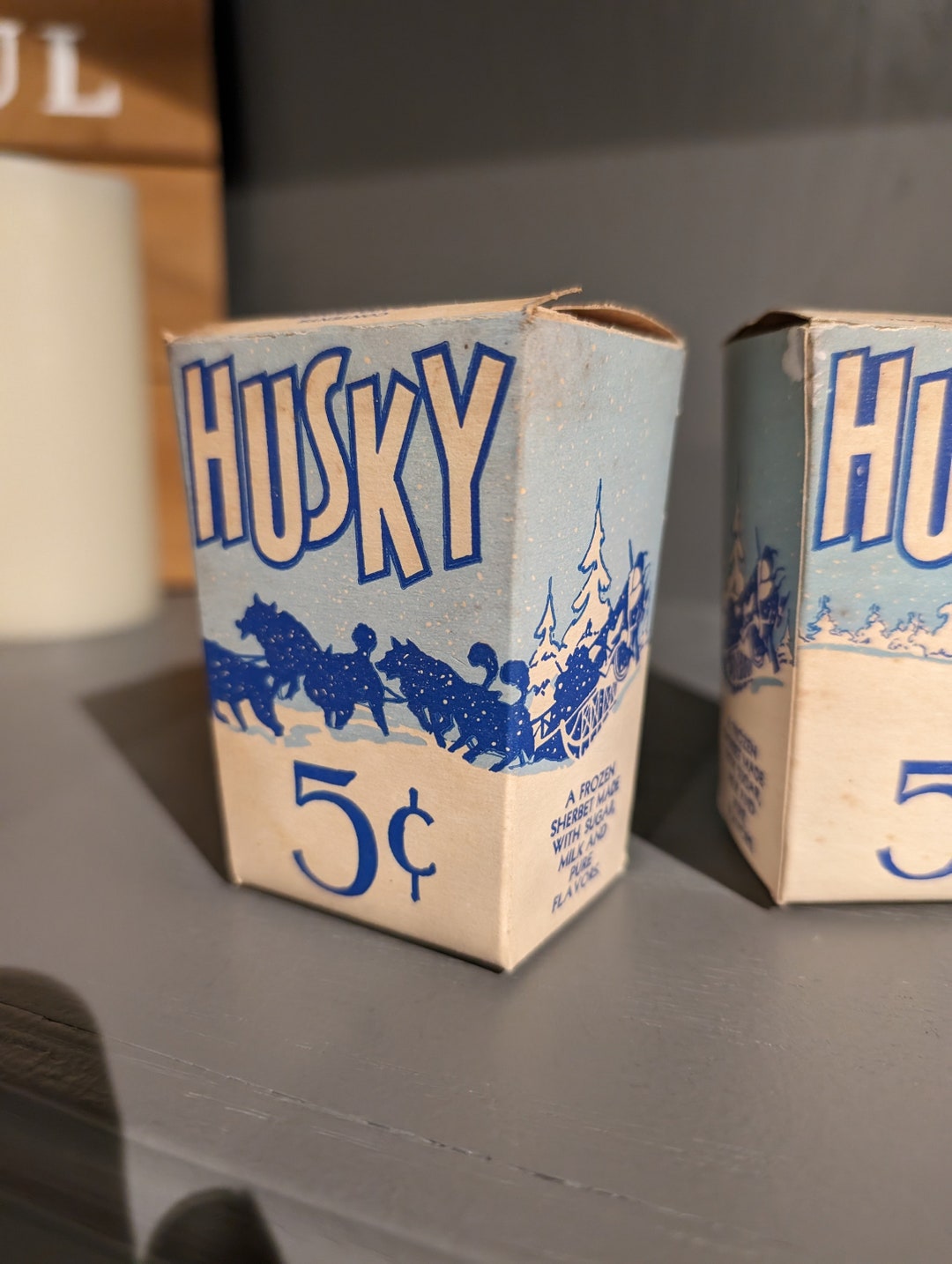 1932 Husky Ice Cream Container 1930s Ice Cream Pail Old & Original - Etsy