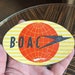 1950's BOAC British Airlines Gummed Label Old & Original Vintage Travel ...