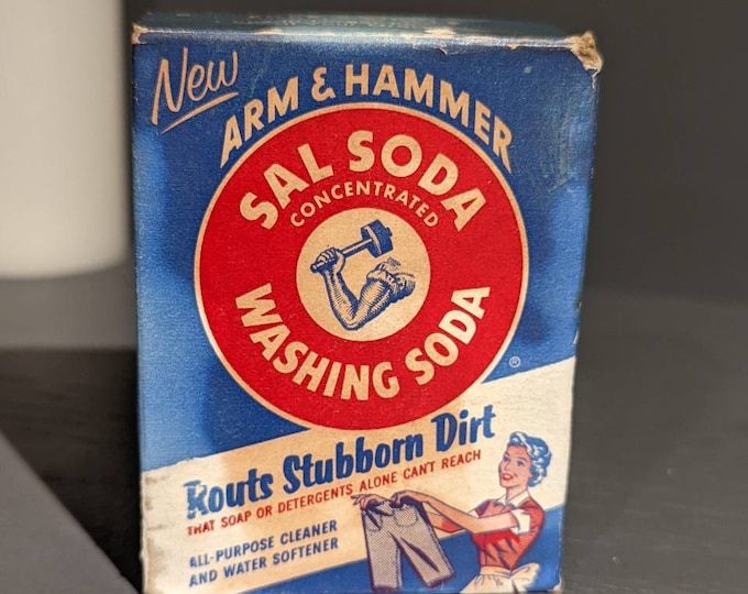 Original 1940's Arm & Hammer Sal Soda Washing Soda Box Vintage Product ...