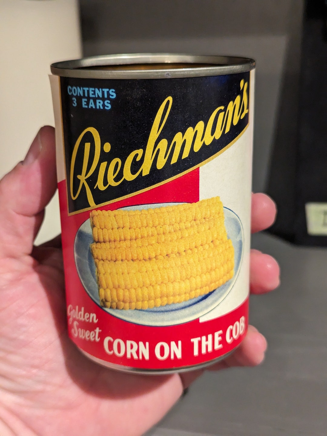 1940's Riechman's Corn on the Cob Corn Can Label on Can Original ...