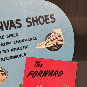 Original 1950's 60s Hood PF Flyers Canvas Shoes Sign Vintage Store ...