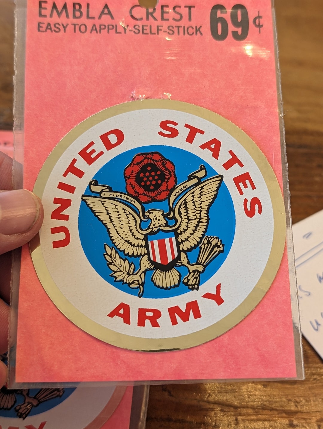 NOS 1960s 70s United States Army Decal - Old & Original Sticker Vintage ...