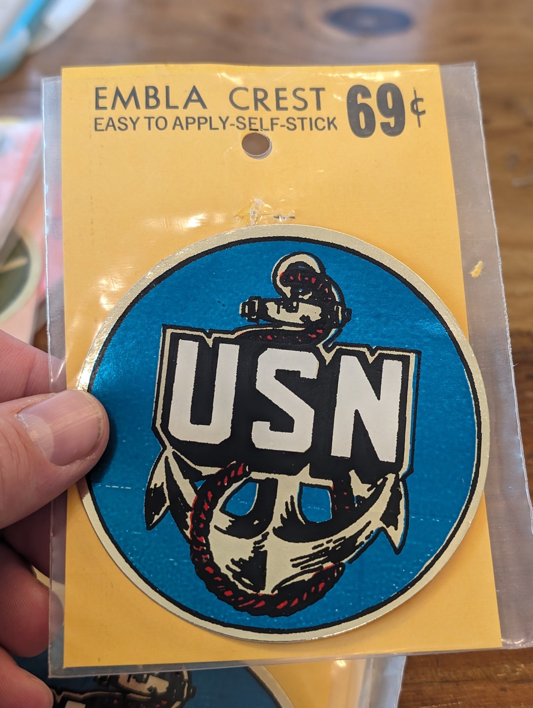 NOS 1960s 70s USN United States Navy Decal - Old & Original Sticker ...