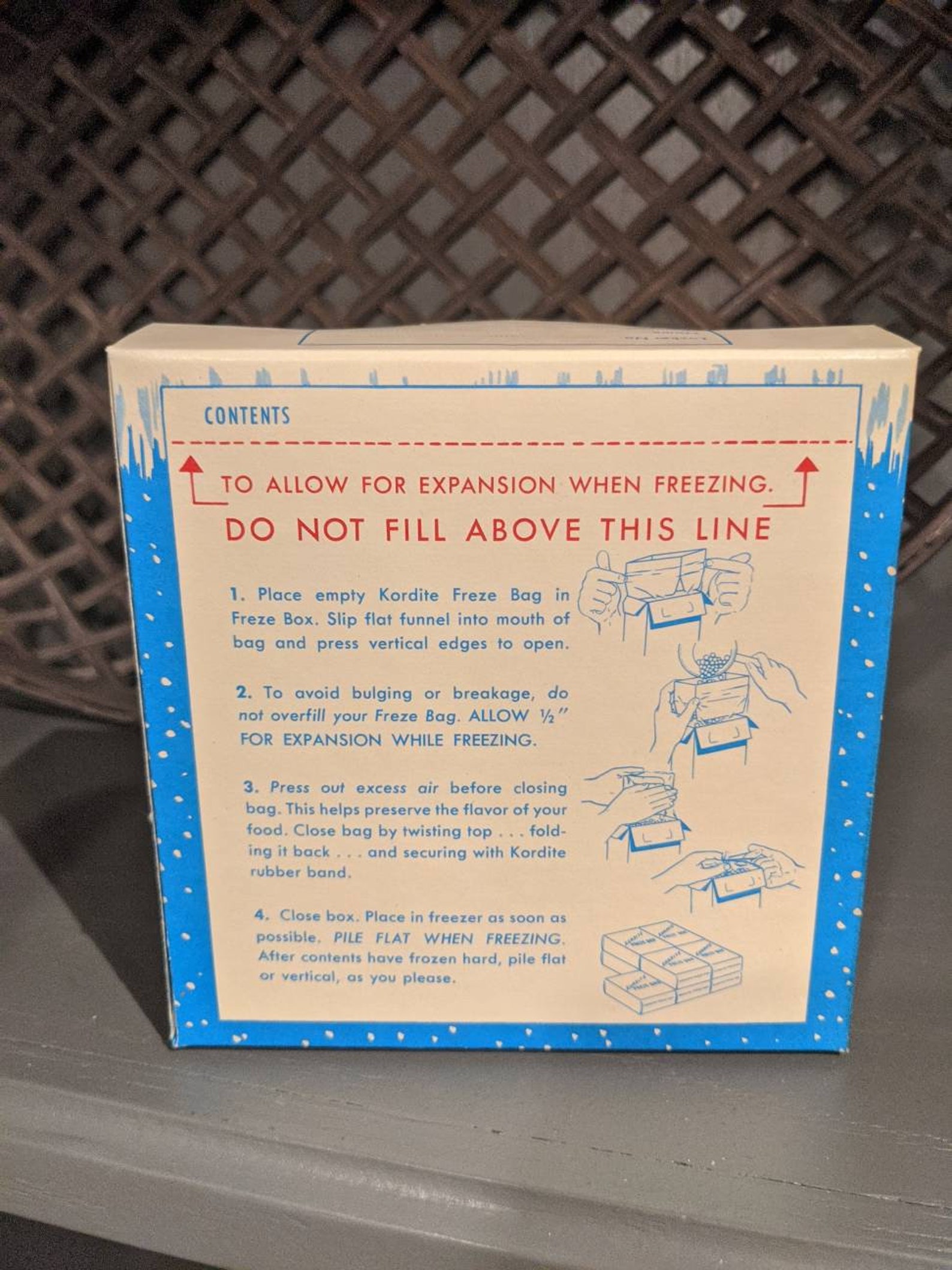 1960's Kordite Freeze Box Frozen Food Canning Fruit Old & | Etsy