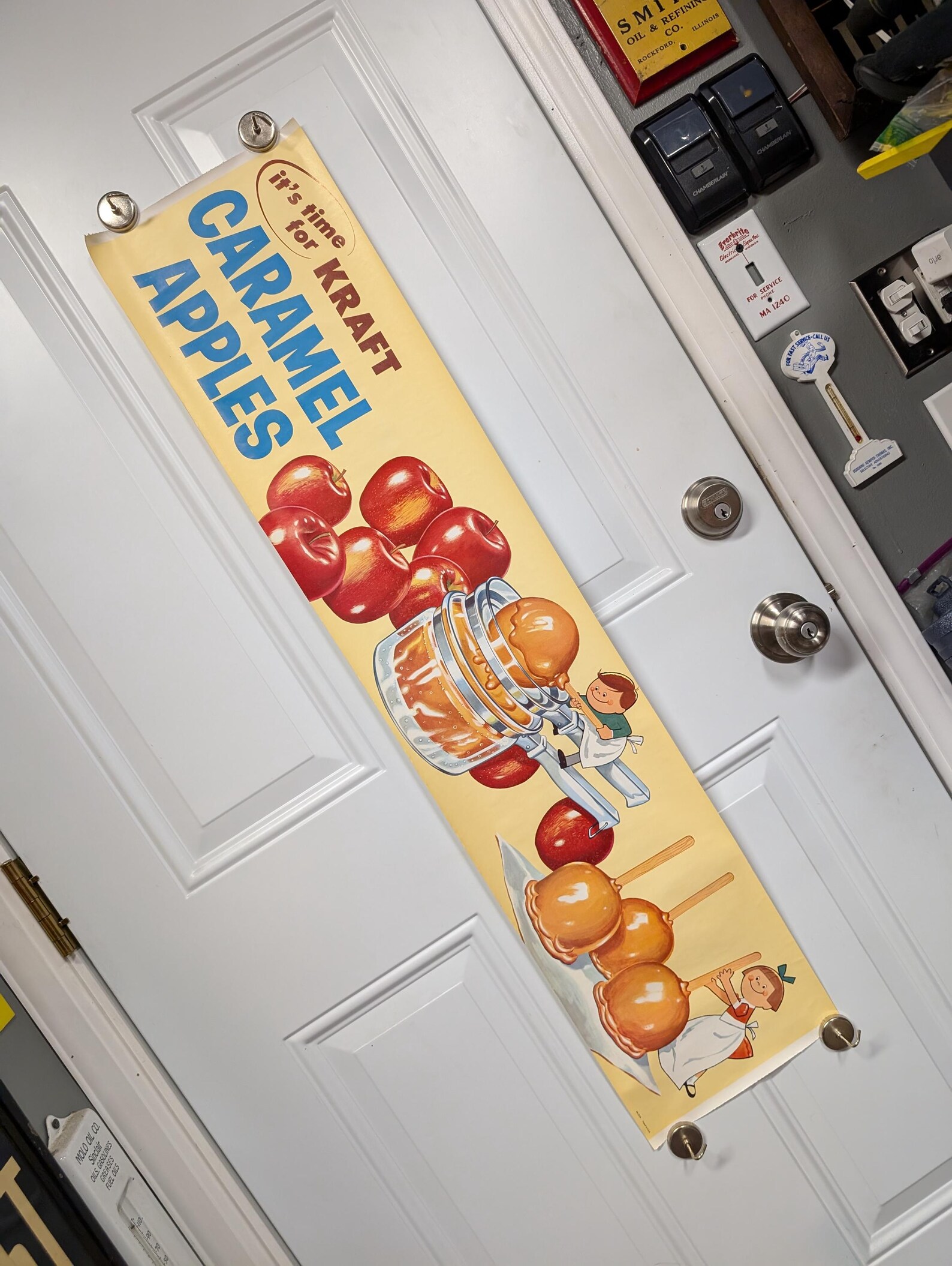 Large 1960s Kraft Carmel Apples Trick or Treat Candies Treats Display ...