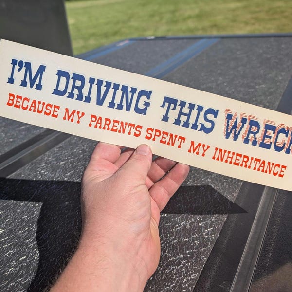 Vintage Bumper Stickers - Etsy