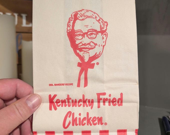 Vintage 1960s Kentucky Fried Chicken KFC Menu Frameable Art Digital ...