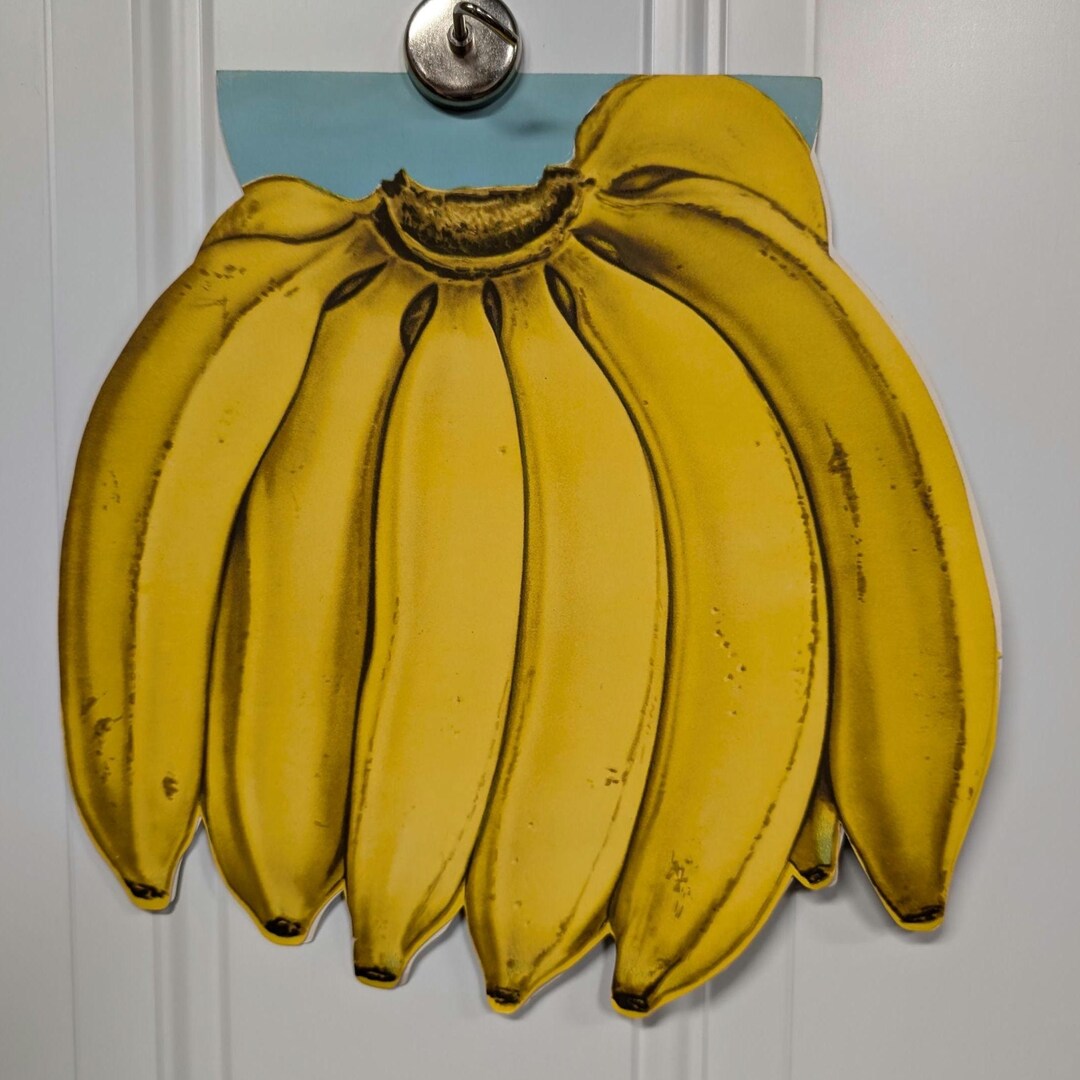 1940's Bananas Poster - Die Cut Soda Fountain Sign - Old & Original ...
